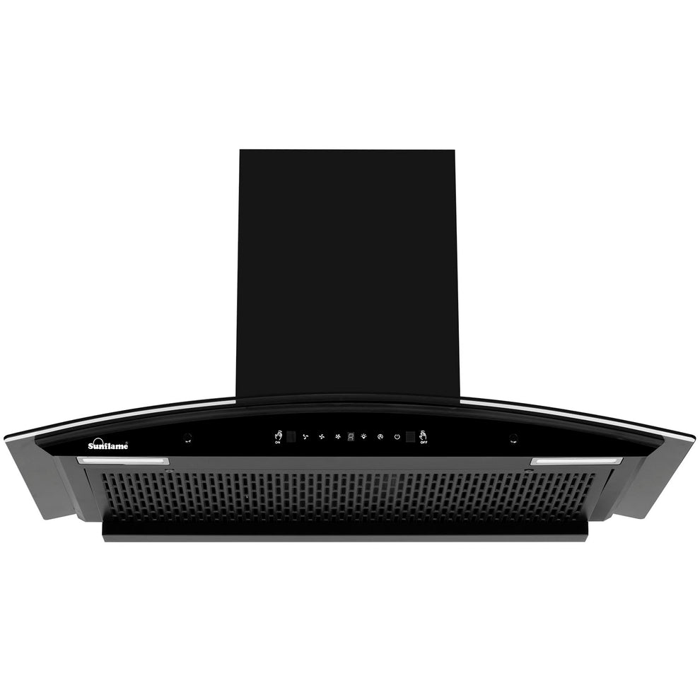 Sunflame Roma 90 cm Filterless Auto-Clean Chimney | 1200 m³/h High Suc ...